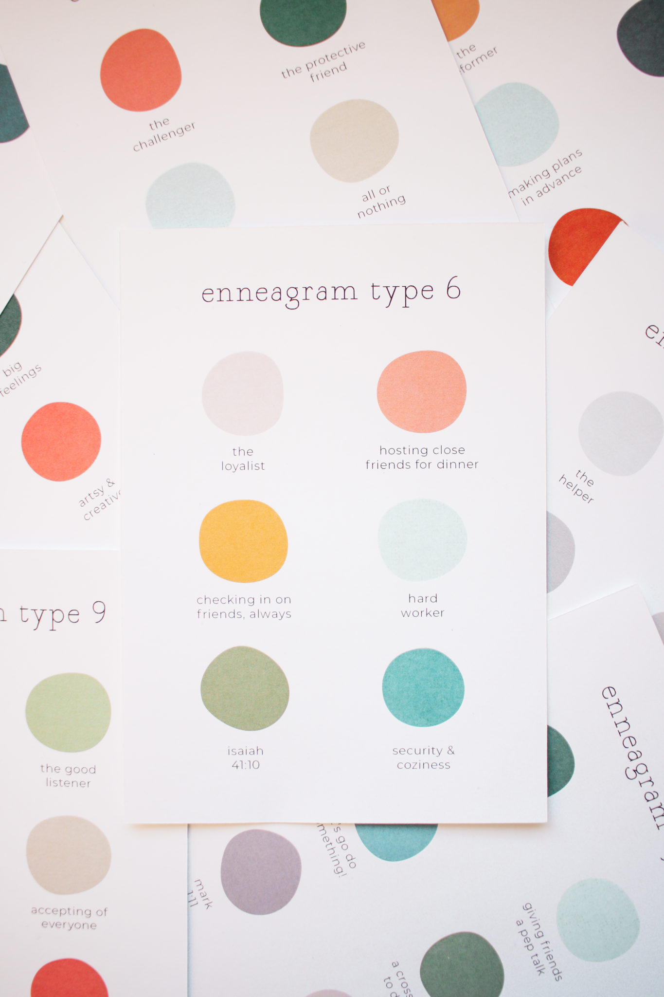 Free Enneagram Type Printables - mikyla