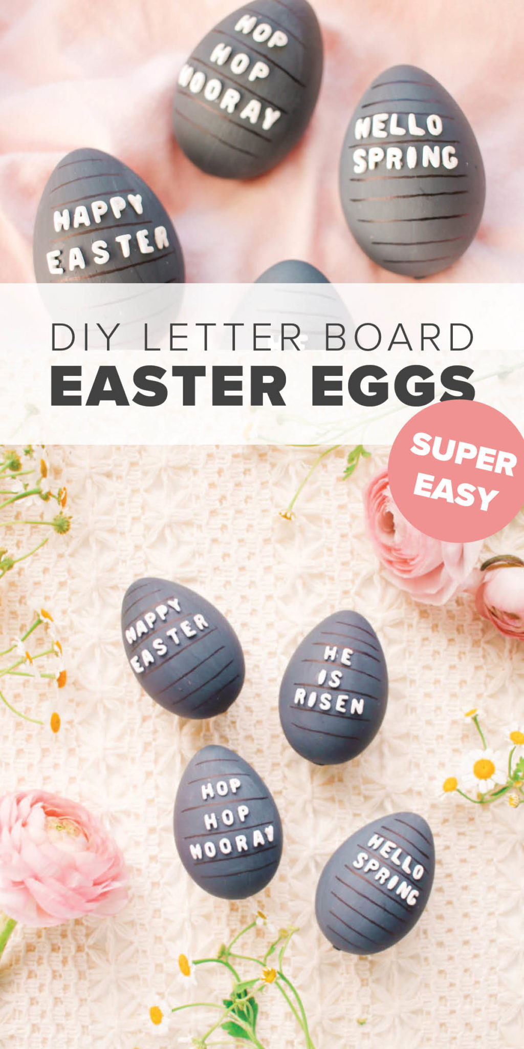 DIY Letter Board Easter Eggs - mikyla