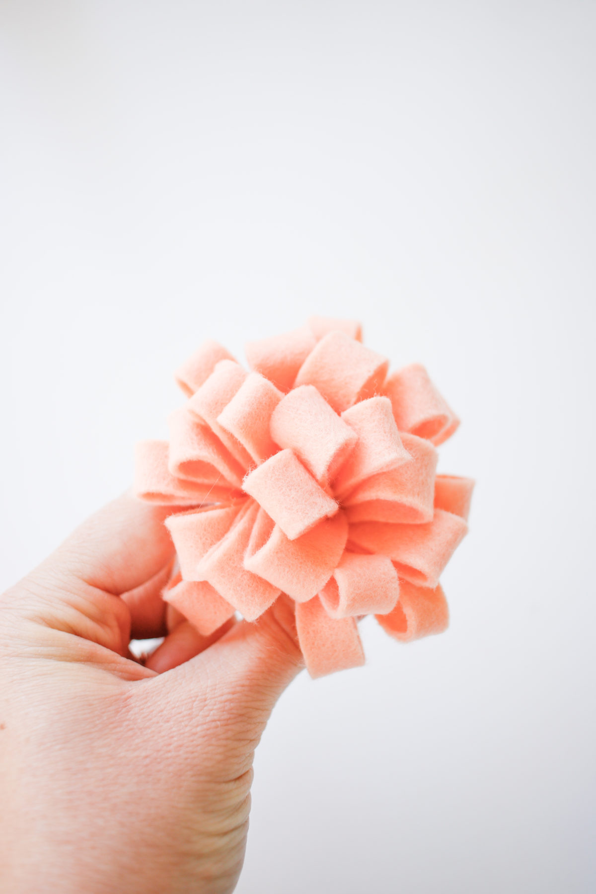DIY Felt Flower Spring Wreath - mikyla