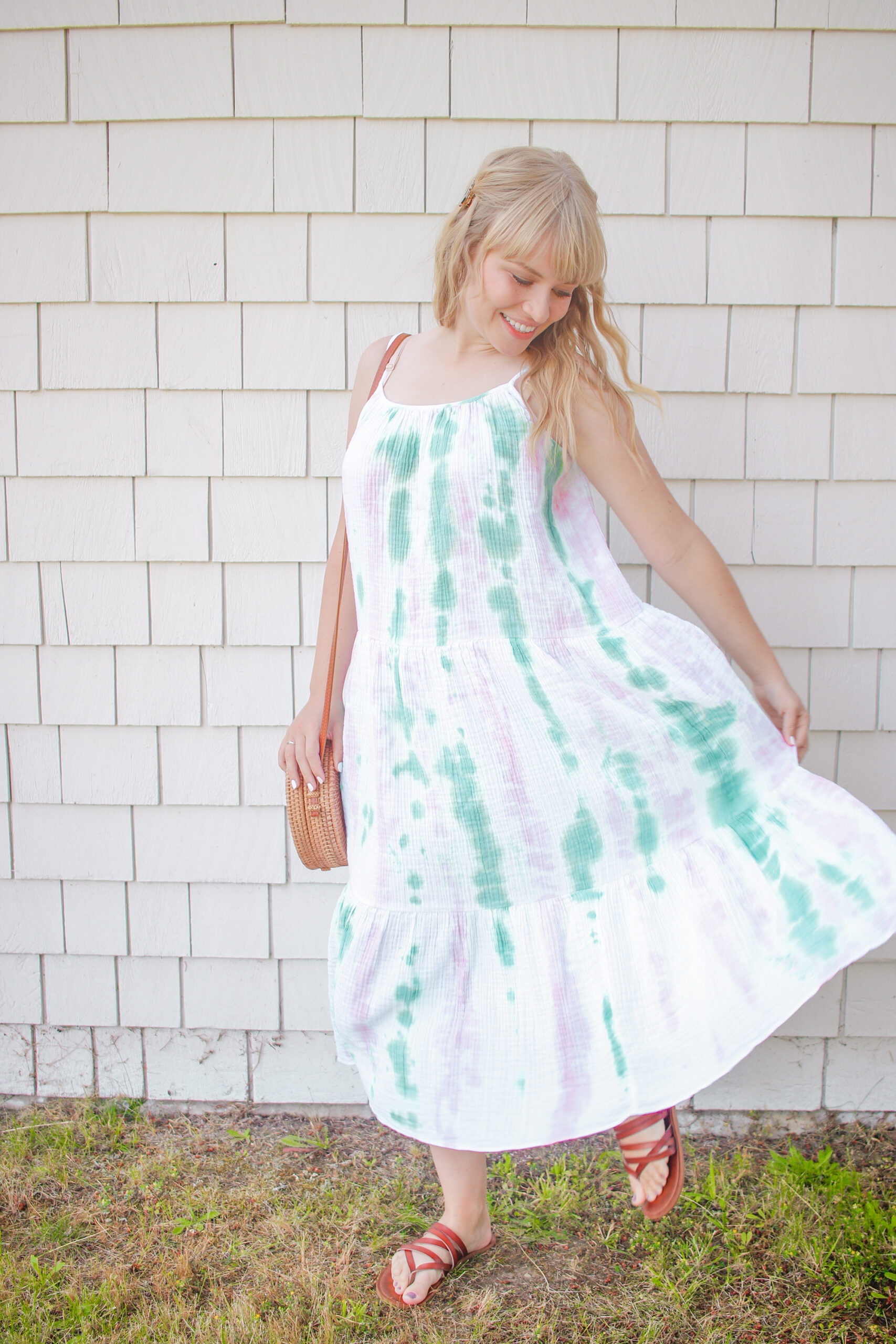 DIY Striped Tie Dye Summer Dress Mikyla DIY Striped Tie Dye Summer Dress Mikyla