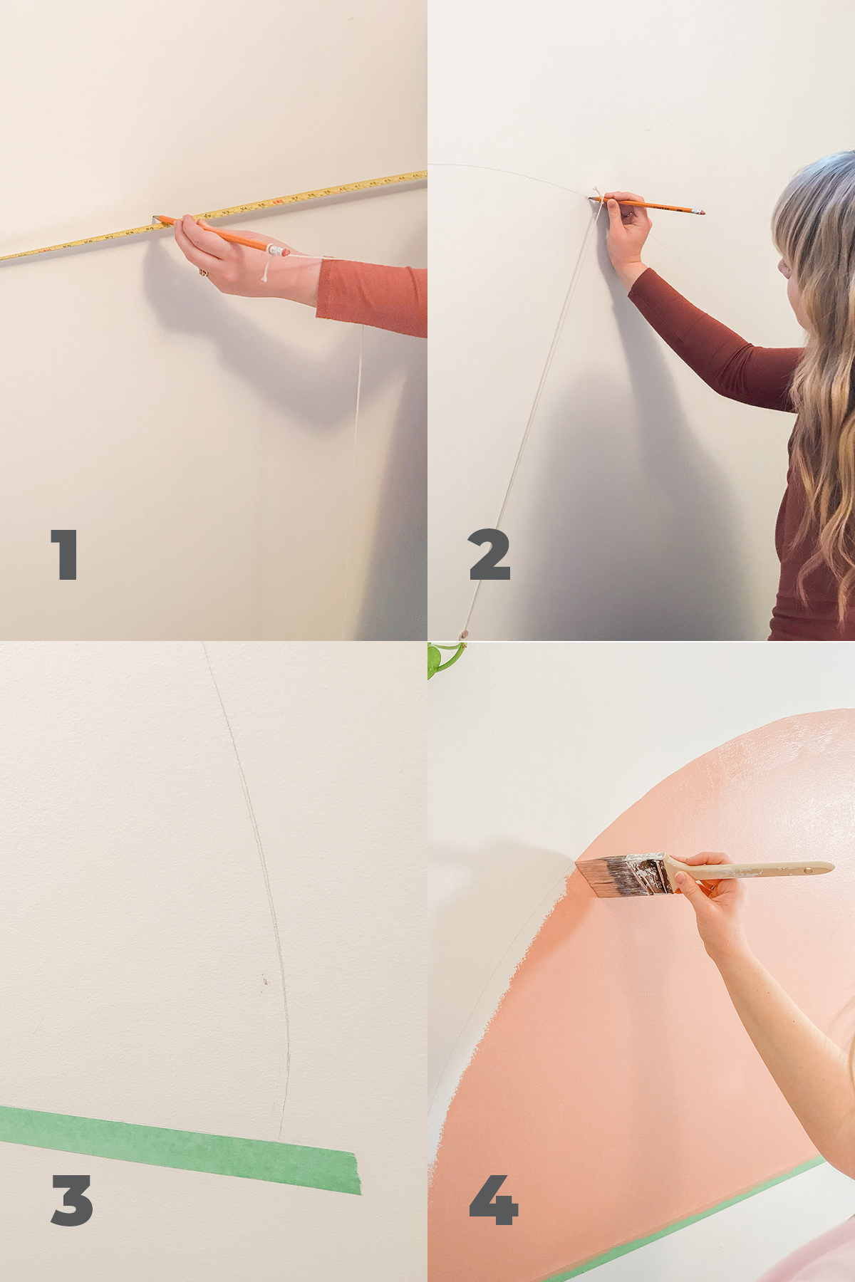 DIY Painted Arch Headboard + Bedroom Tour - mikyla