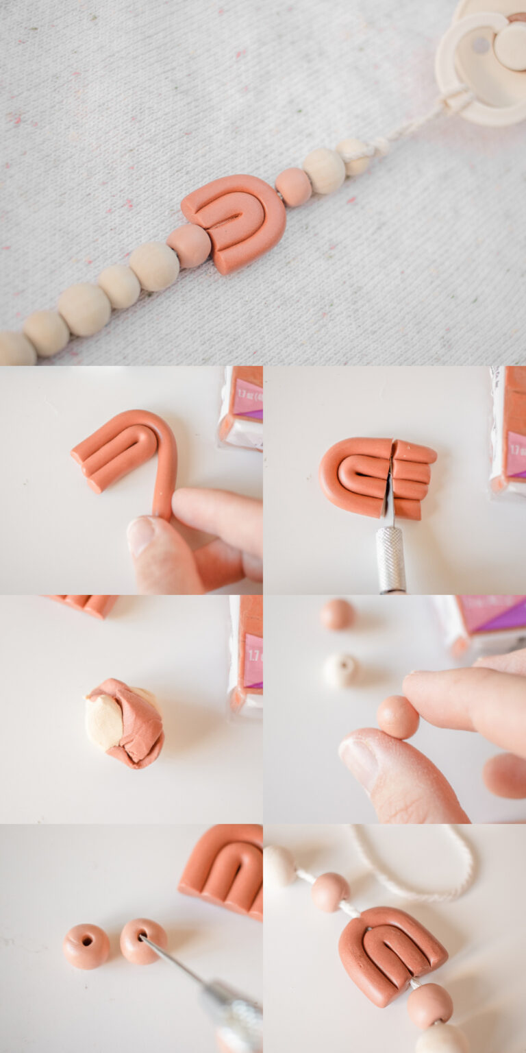 DIY Clay & Wooden Pacifier Clips - mikyla
