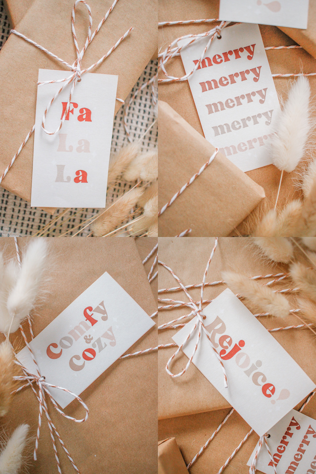 Free Printable Boho Christmas Gift Tags - mikyla