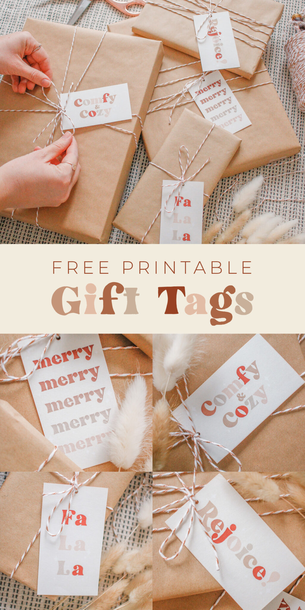 Free Printable Boho Christmas Gift Tags - mikyla