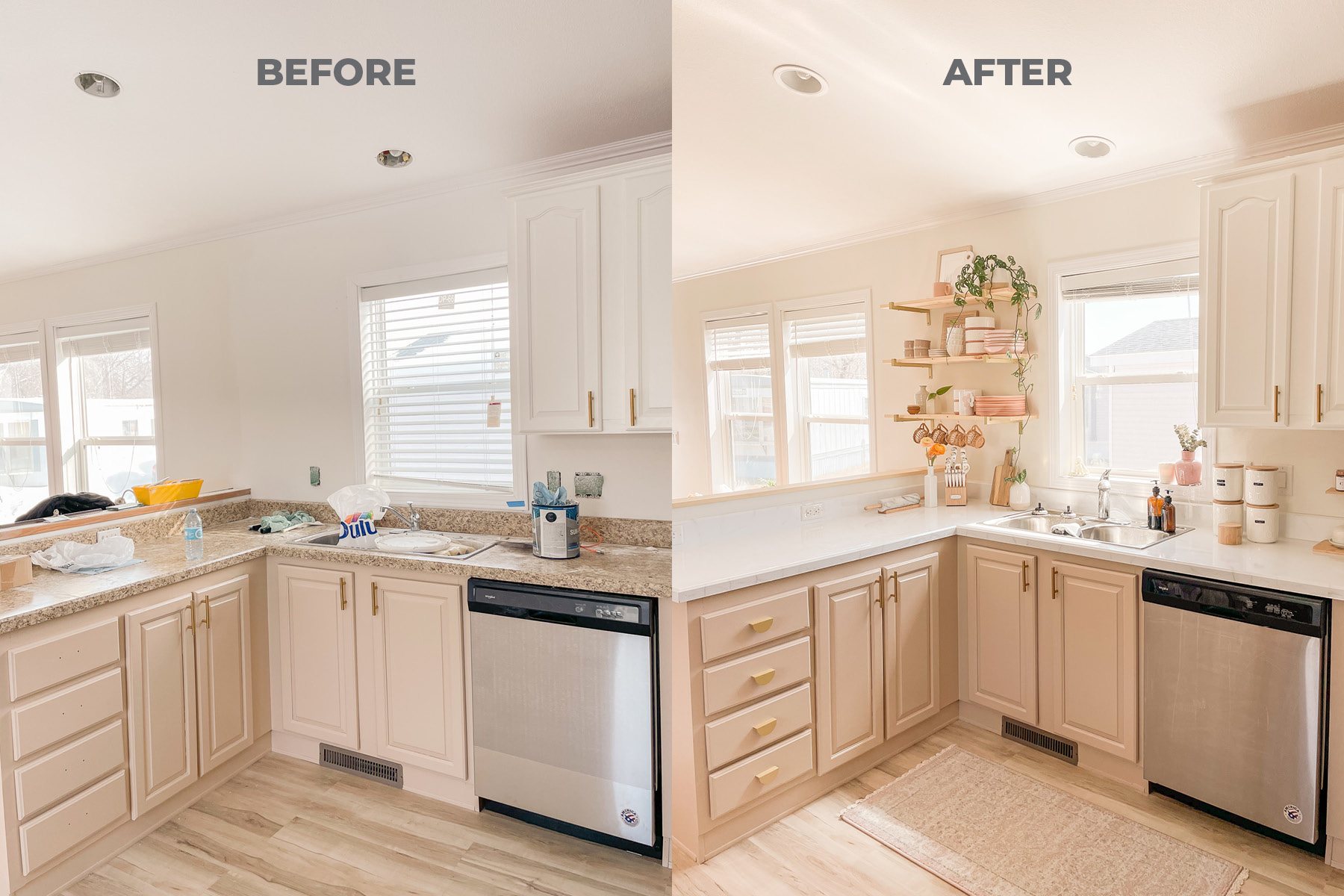 DIY Paint & Epoxy Marble Countertops - mikyla
