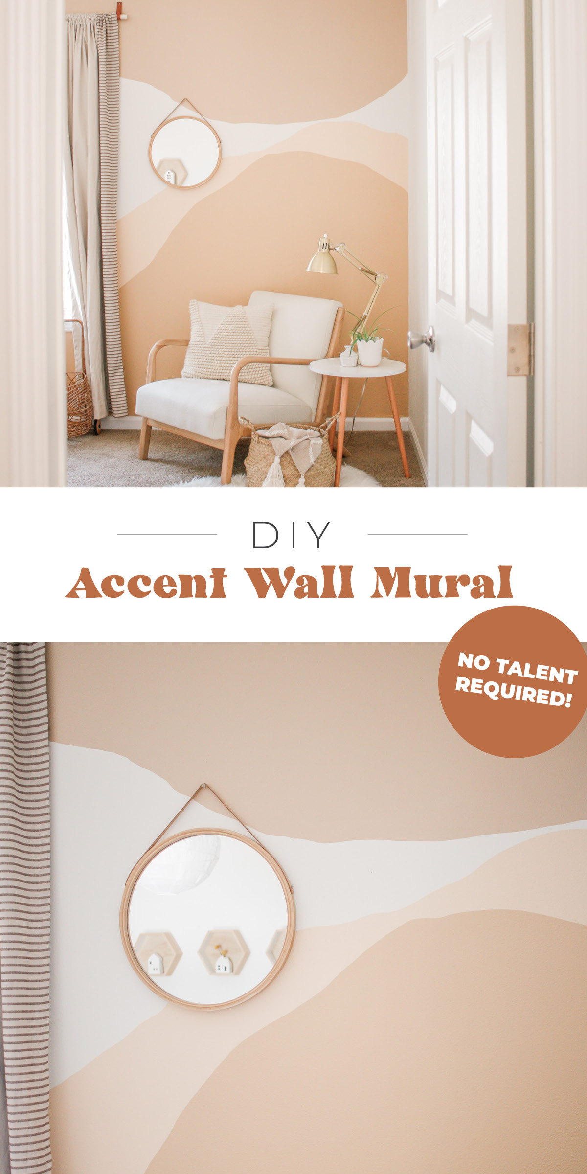 DIY Painted Accent Wall Mural - mikyla