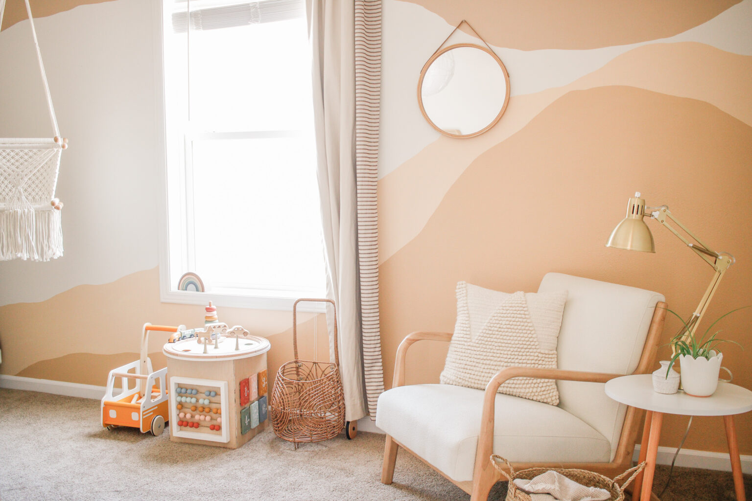 DIY Painted Accent Wall Mural - mikyla