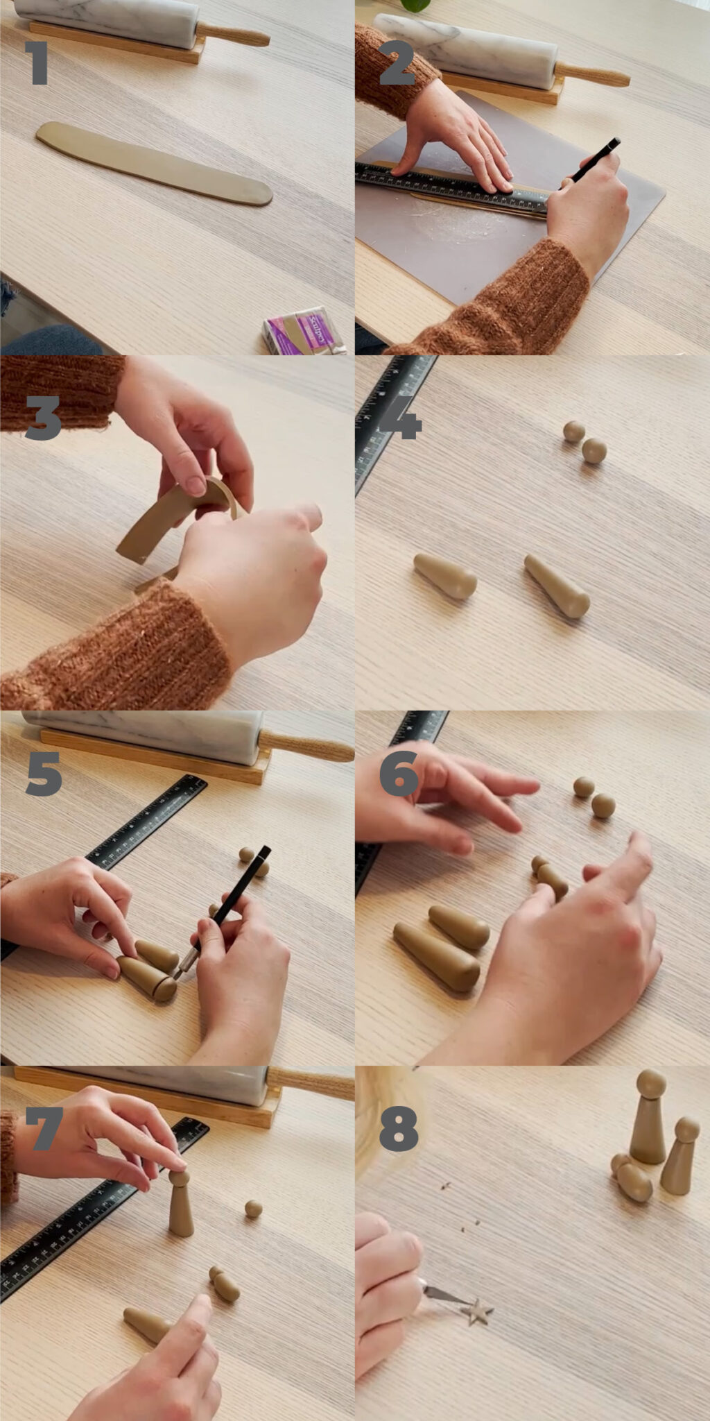 DIY Polymer Clay Nativity Set - mikyla