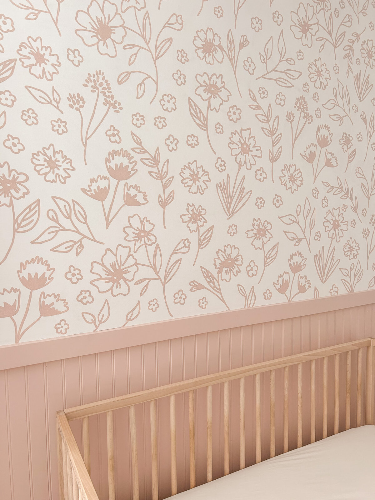 DIY Hand Painted Floral Wallpaper - mikyla